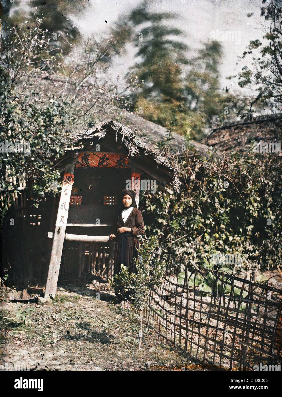 Tonkin, Indochina A shrine dedicated to a rural genius, Human beings ...