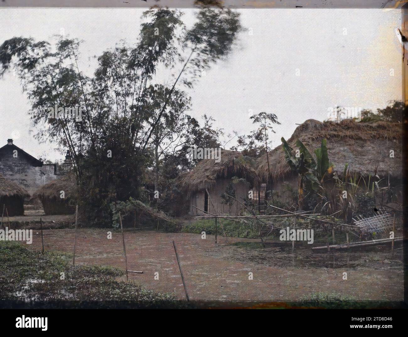 Surroundings of Hà-nôi, Hainoi Vietnam, Tonkin, Indochina: A farm on ...