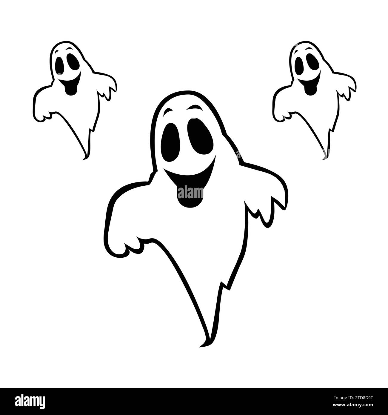 Smiling ghost Black and White Stock Photos & Images - Alamy