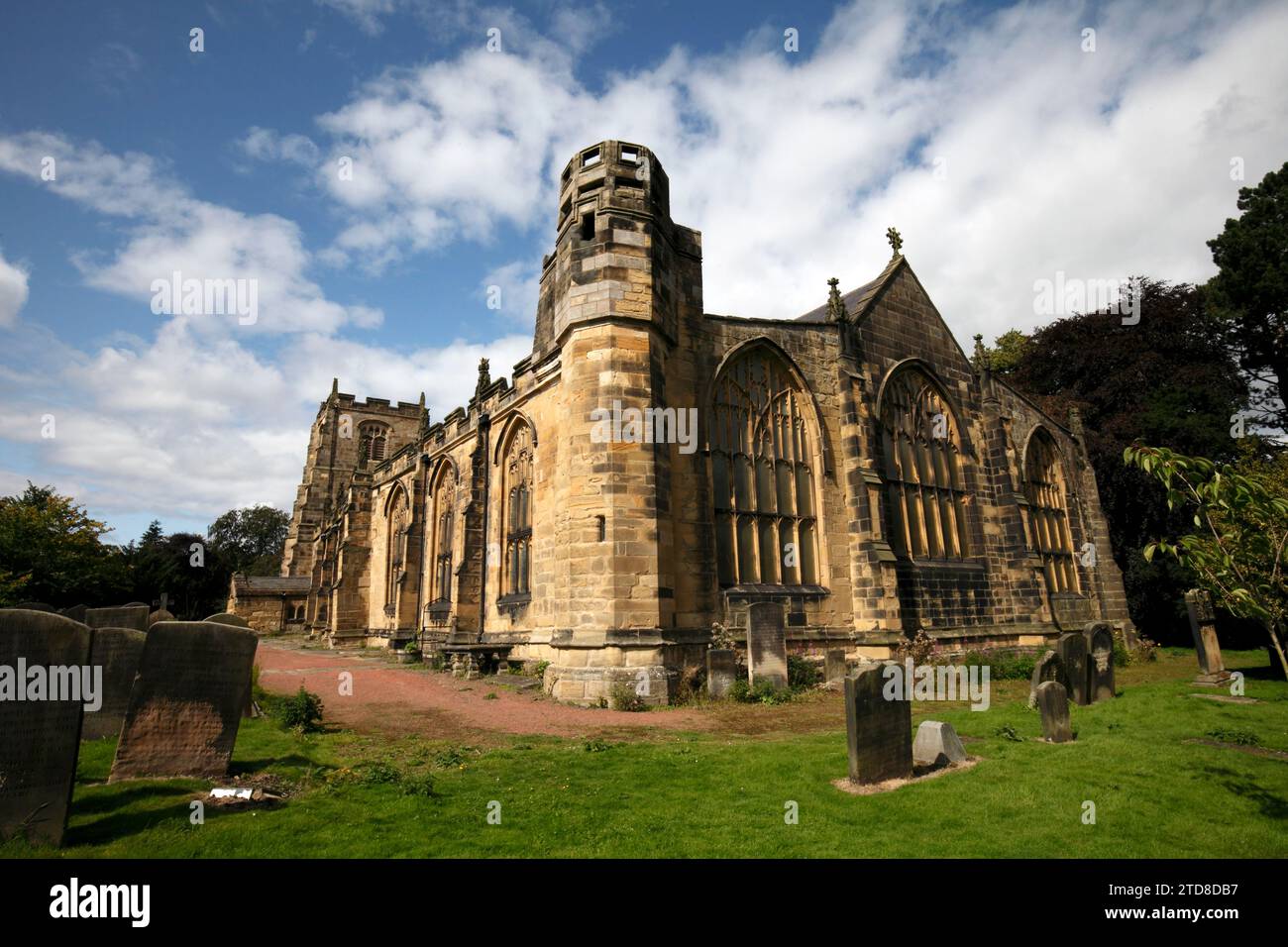 St Michael's church, Alnwick. Rebuilt by Henry VI in 1464 ...