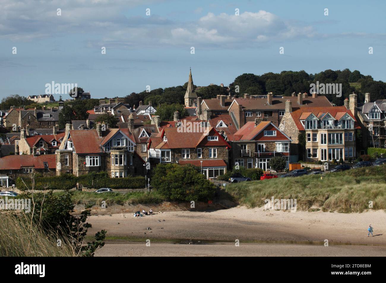 Alnmouth, town on the coast in Northumberland. UK Stock Photo - Alamy