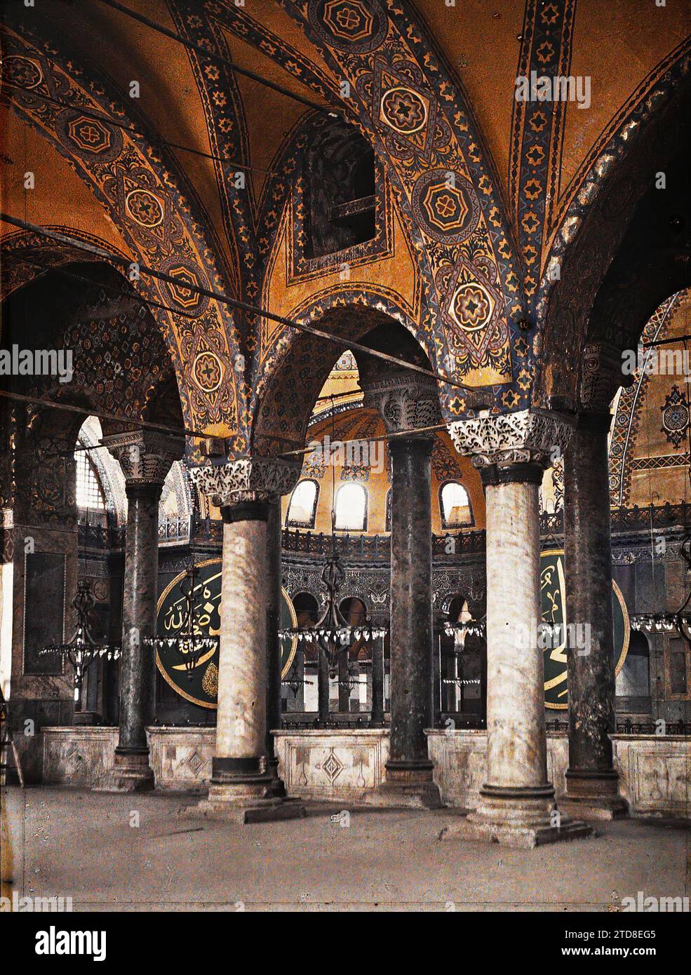 Constantinople (present-day Istanbul), Turkey Tribune inside the Aya ...