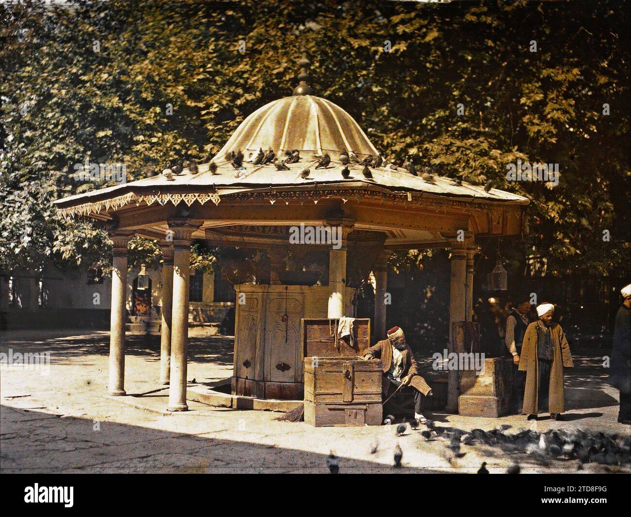 Constantinople (present-day Istanbul), Turkey Ablution fountain ...