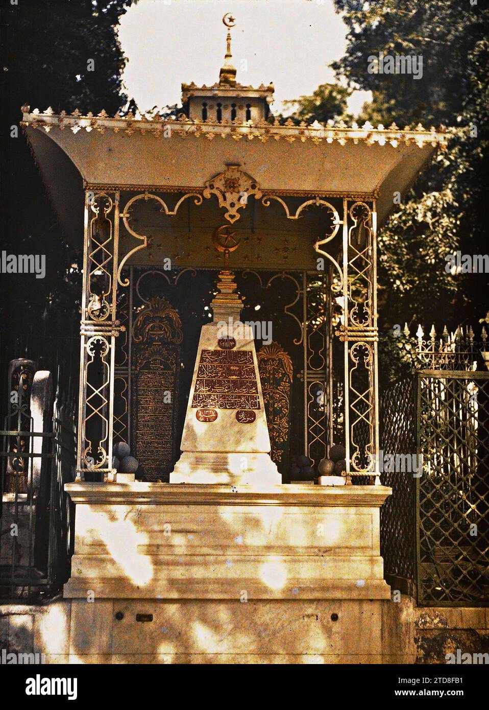 Constantinople (present-day Istanbul), Turkey Funerary monument in the ...