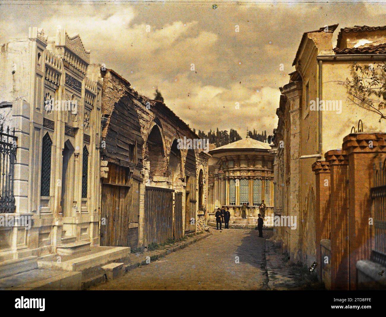 Constantinople (current Istanbul), Turkey Street and semi-circular ...