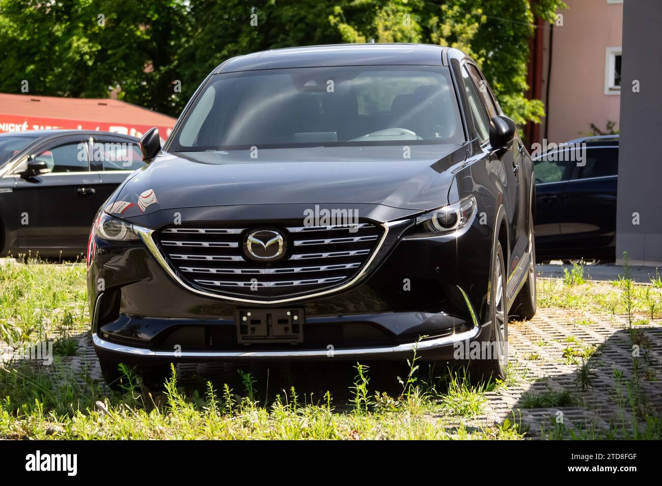 OSTRAVA, CZECH REPUBLIC - JULY 27, 2023: Mazda CX-9 luxury SUV of 2nd ...