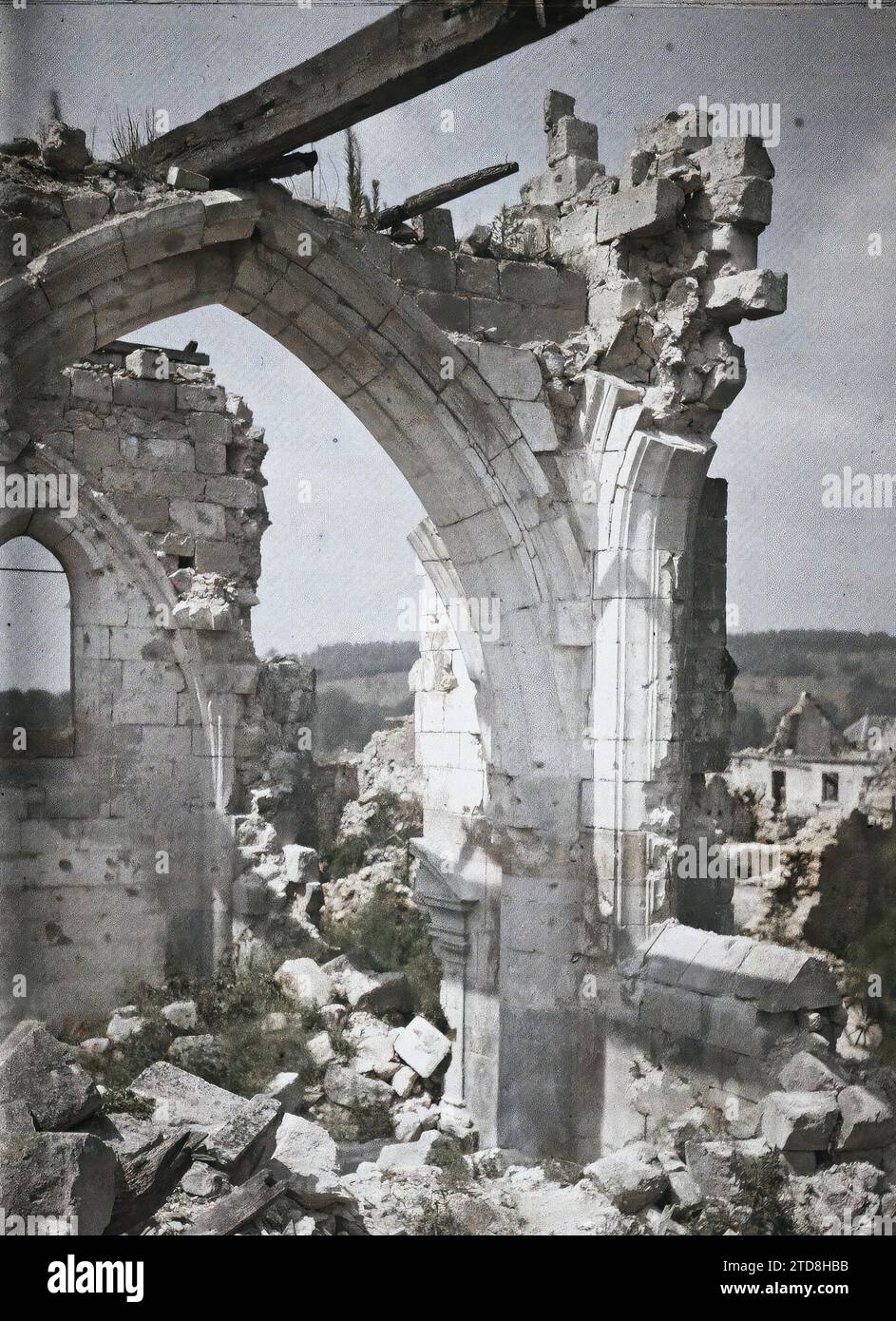 Church ruins bombing arc arcade arceau religious architecture hi-res ...