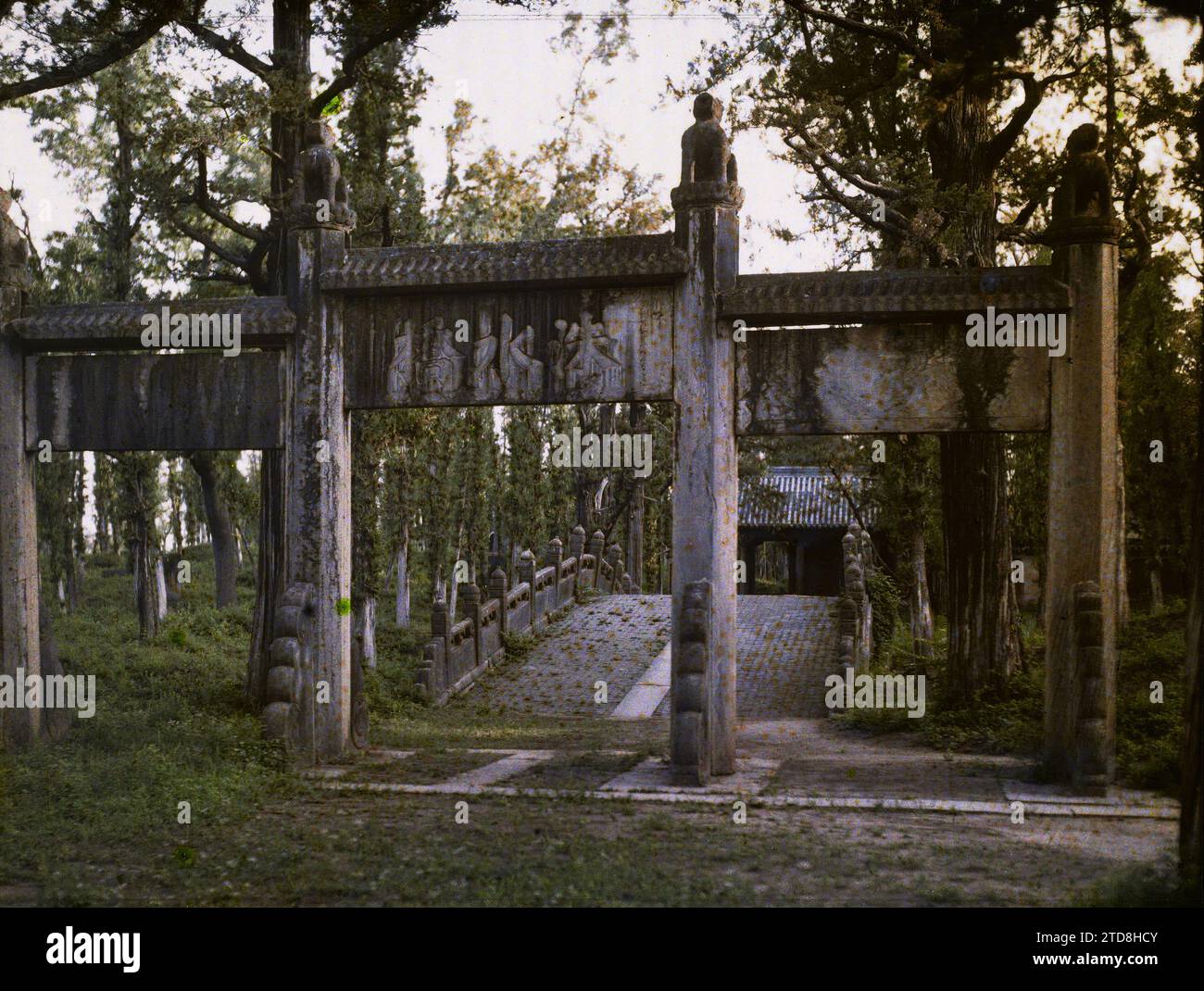 Tchoufou, China Konglin, the necropolis of the Confucius family ...