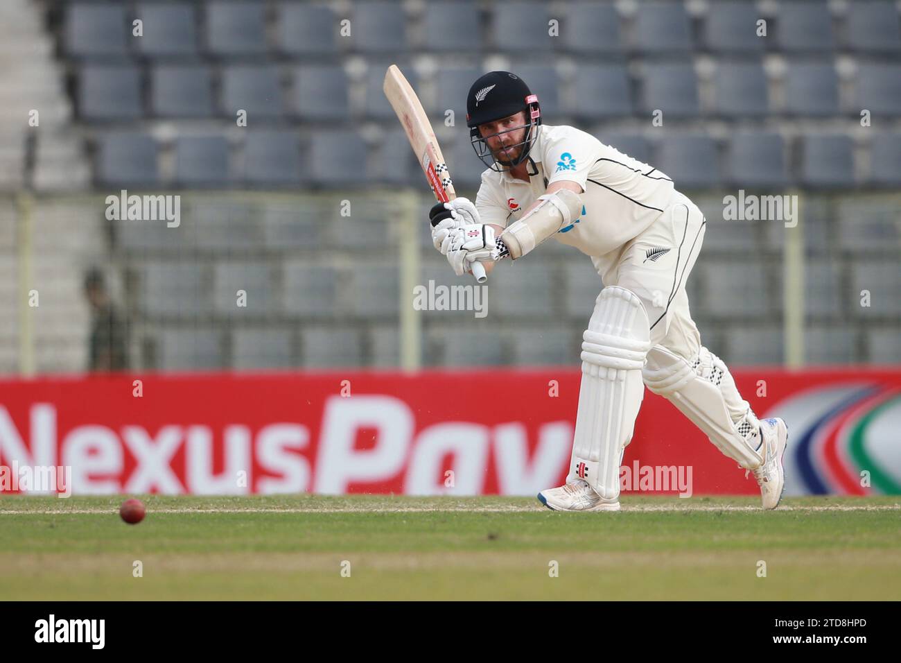 New Zealand batter Kane Williamson during Bangladesh-New Zealand first ...