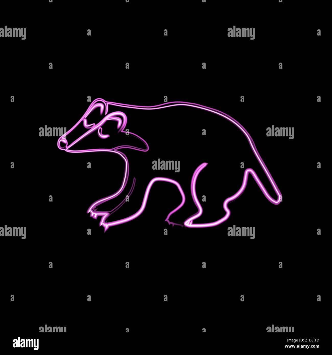 Emblem of a badger Stock Vector Images - Alamy