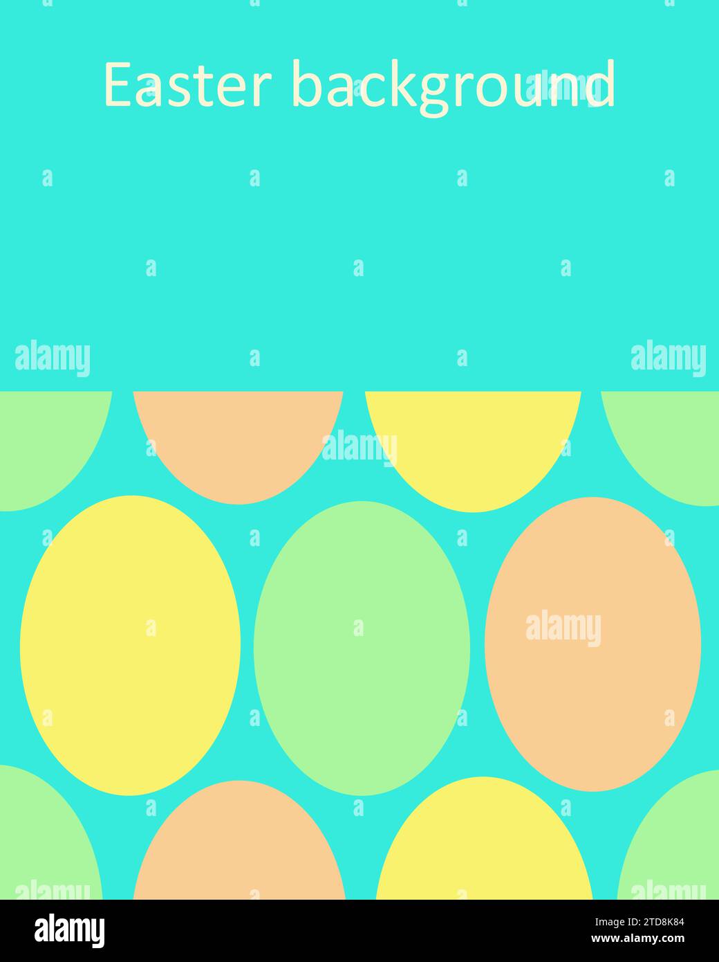 Vector isolated illustration of Easter background. Simple festive ...