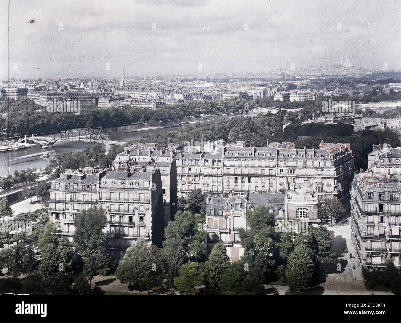 Paris (7th arr.), France Panorama taken from the Eiffel Tower on the ...