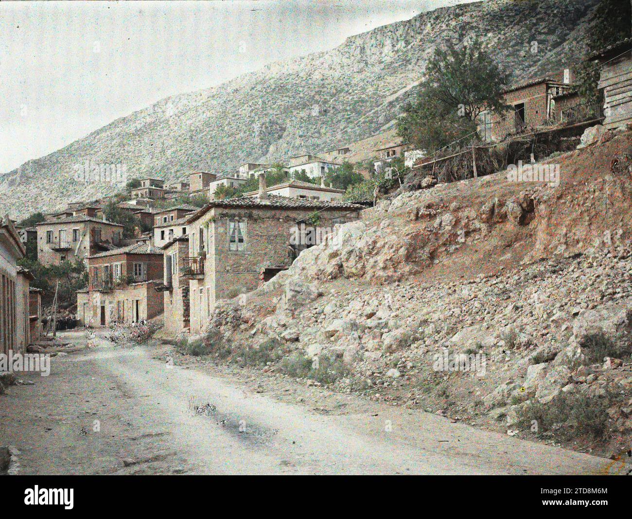 Kastri (near the site of Delphi), Greece The village of Kastri, rebuilt ...