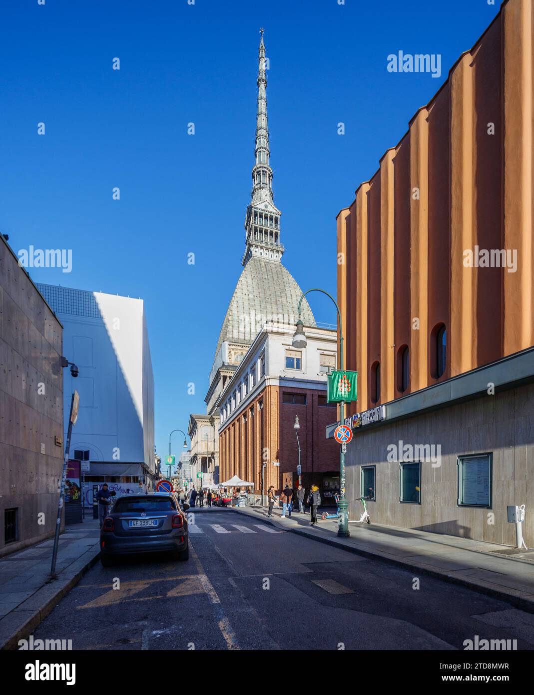 Turin, Piedmont, Italy - December 15, 2023: "Mole Antonelliana", the ...