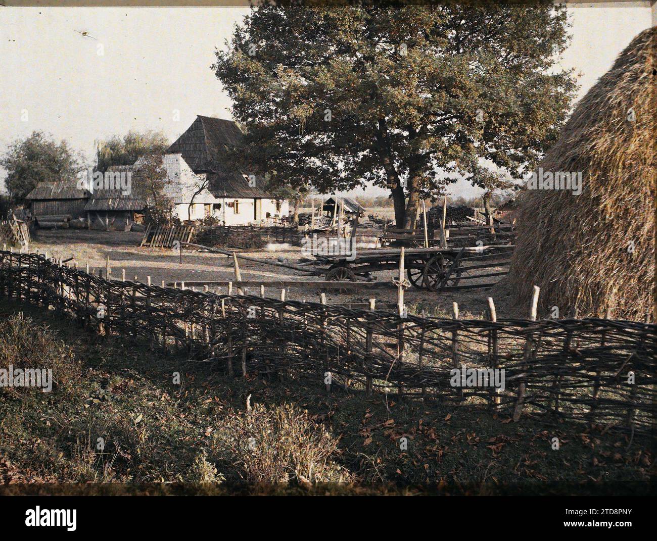 Surroundings of Sarajevo, Bosnia and Herzegovina A beautiful Poljé farm ...