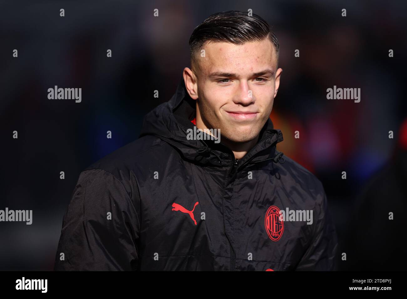 Milano, Italy. 17th Dec, 2023. Jan-Carlo Simic of Ac Milan looks on during the Serie A match ...