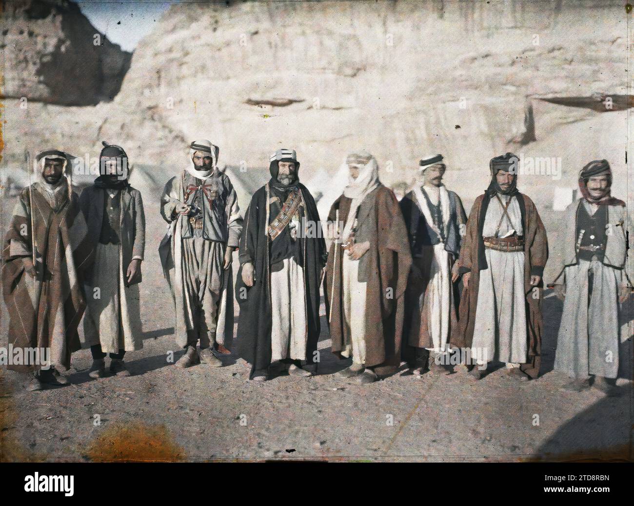 Quweira, Arabia (present-day Jordan) Druze fighters of the Arab forces ...