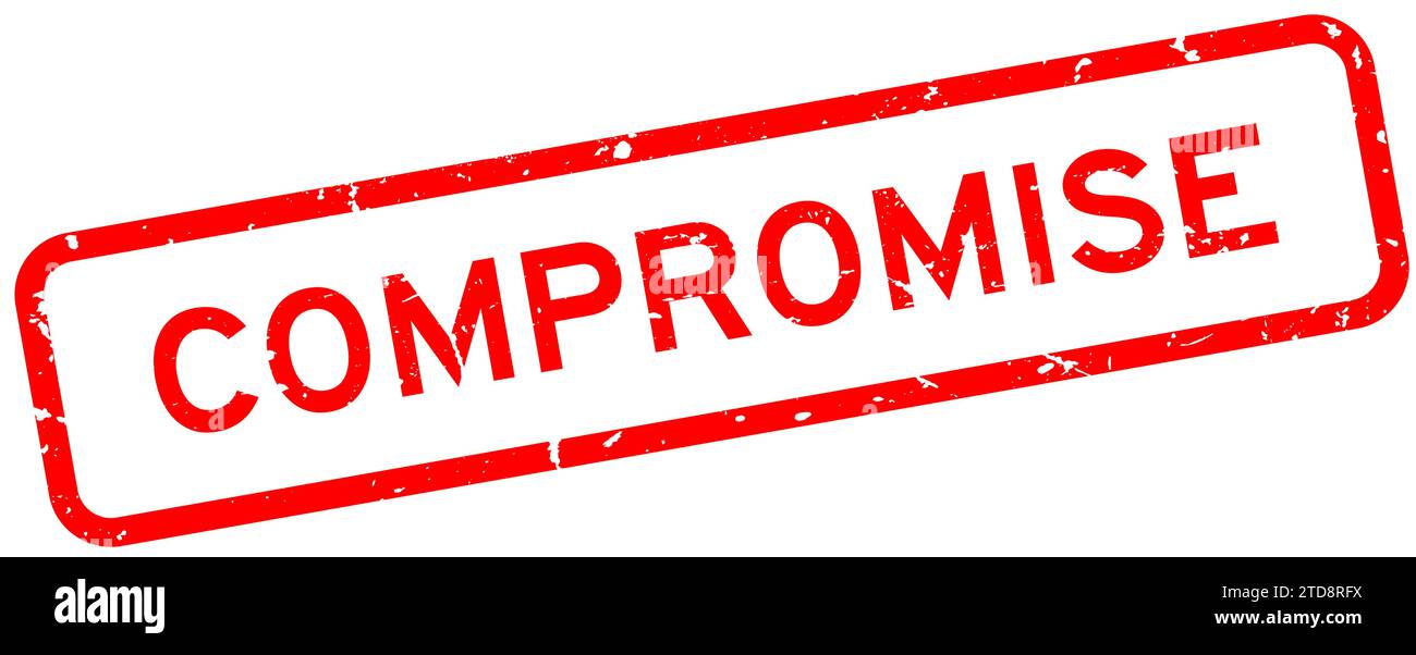 Grunge red compromise word square rubber seal stamp on white background Stock Vector Image & Art ...