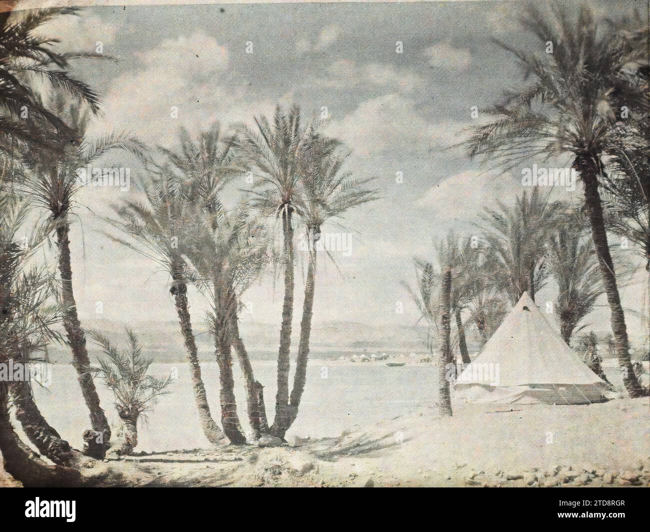 Aqaba, Arabia (present-day Jordan) A tent of the camp of the Arab ...