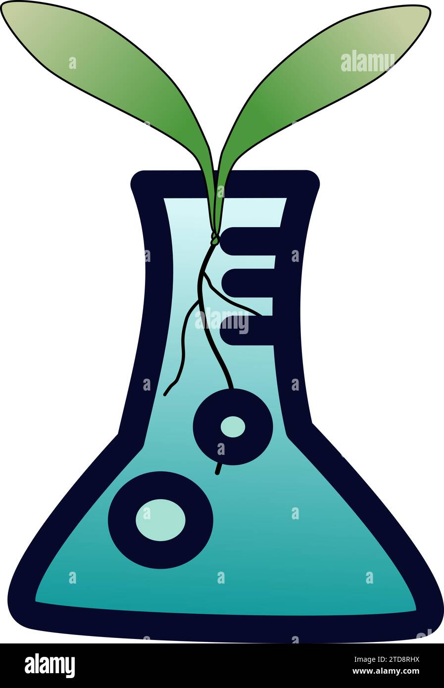 Plant in experiment Stock Vector Image & Art - Alamy