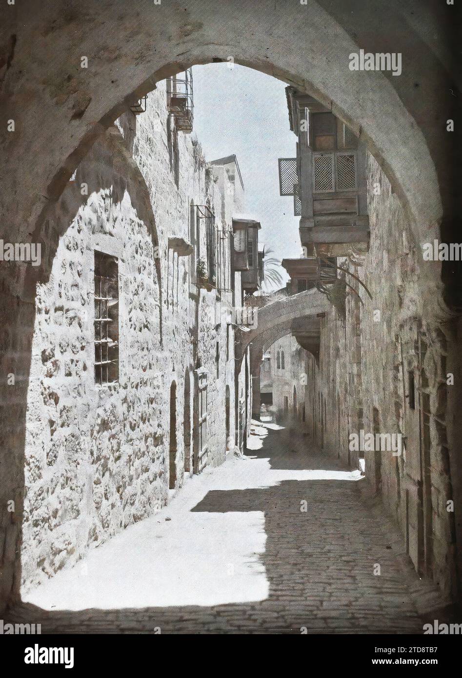 Jerusalem, Israel, Palestine Segment of the Via Dolorosa between the ...