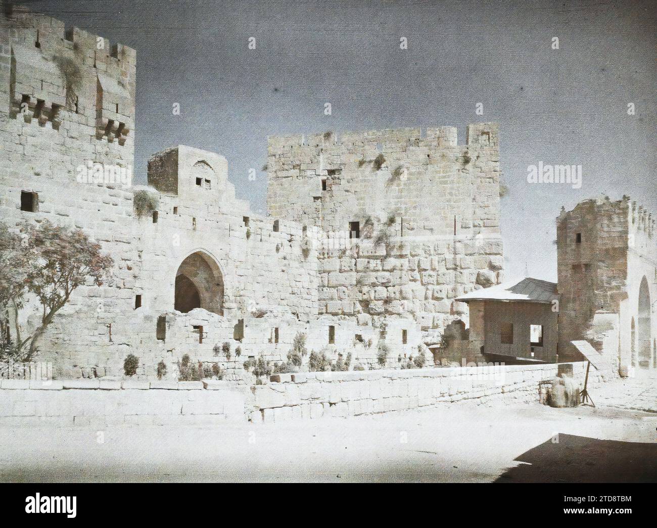 Jerusalem, Israel, Palestine Side view of David's Gate, Habitat ...