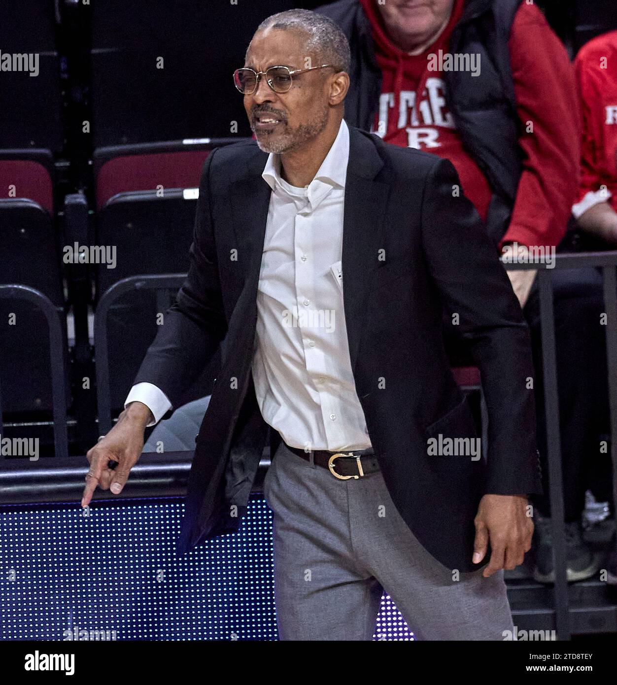 Long Island Sharks head coach Rod Strickland in the first half against ...