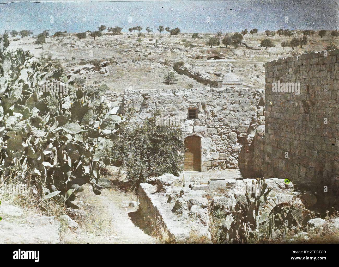East of Jerusalem, Israel, Palestine Remains of the residence of Mary ...