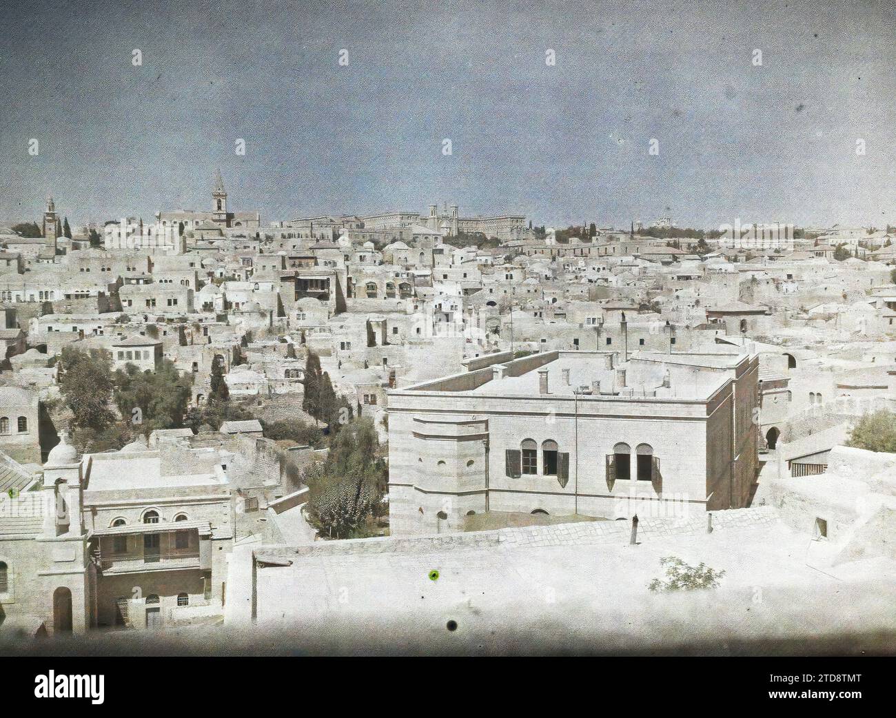 Jerusalem, Israel, Palestine View of the city taken from the Convent of ...