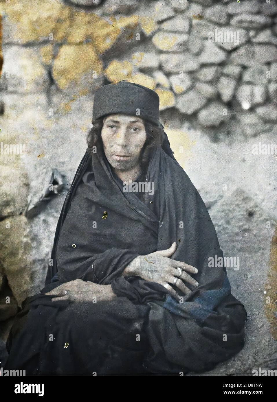 Jerusalem, Israel, Palestine Woman from As-Salt with Indigo Tattoo ...