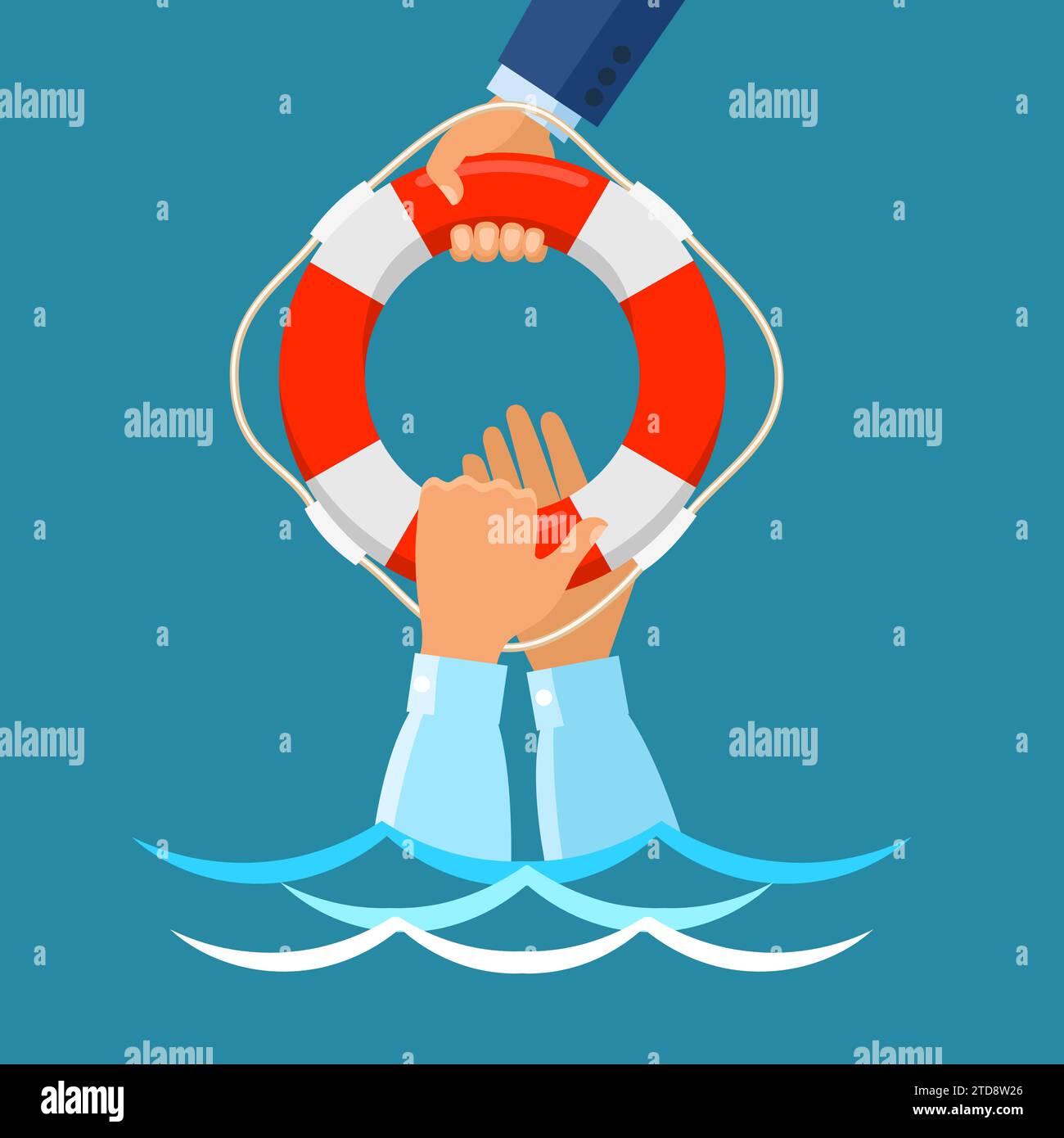 Colleague help Stock Vector Images - Alamy