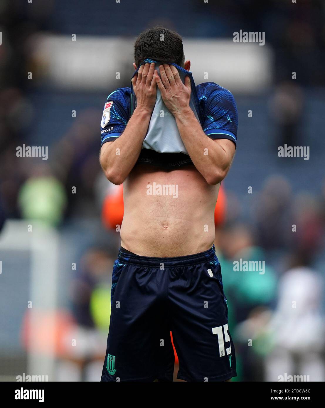 Stoke City's Jordan Thompson reacts after the Sky Bet Championship ...