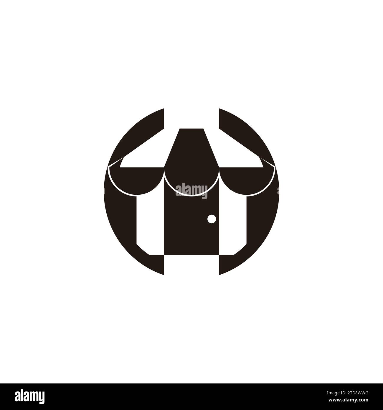 shop front tent circle geometric black white icon vector Stock Vector ... shop front tent circle geometric black white icon vector Stock Vector ...