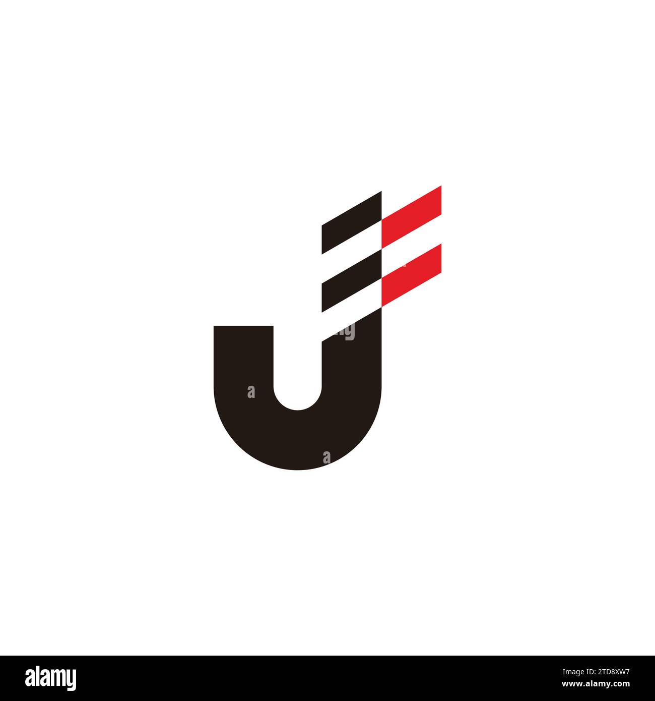 letter j motion flag stripe logo vector Stock Vector Image & Art - Alamy