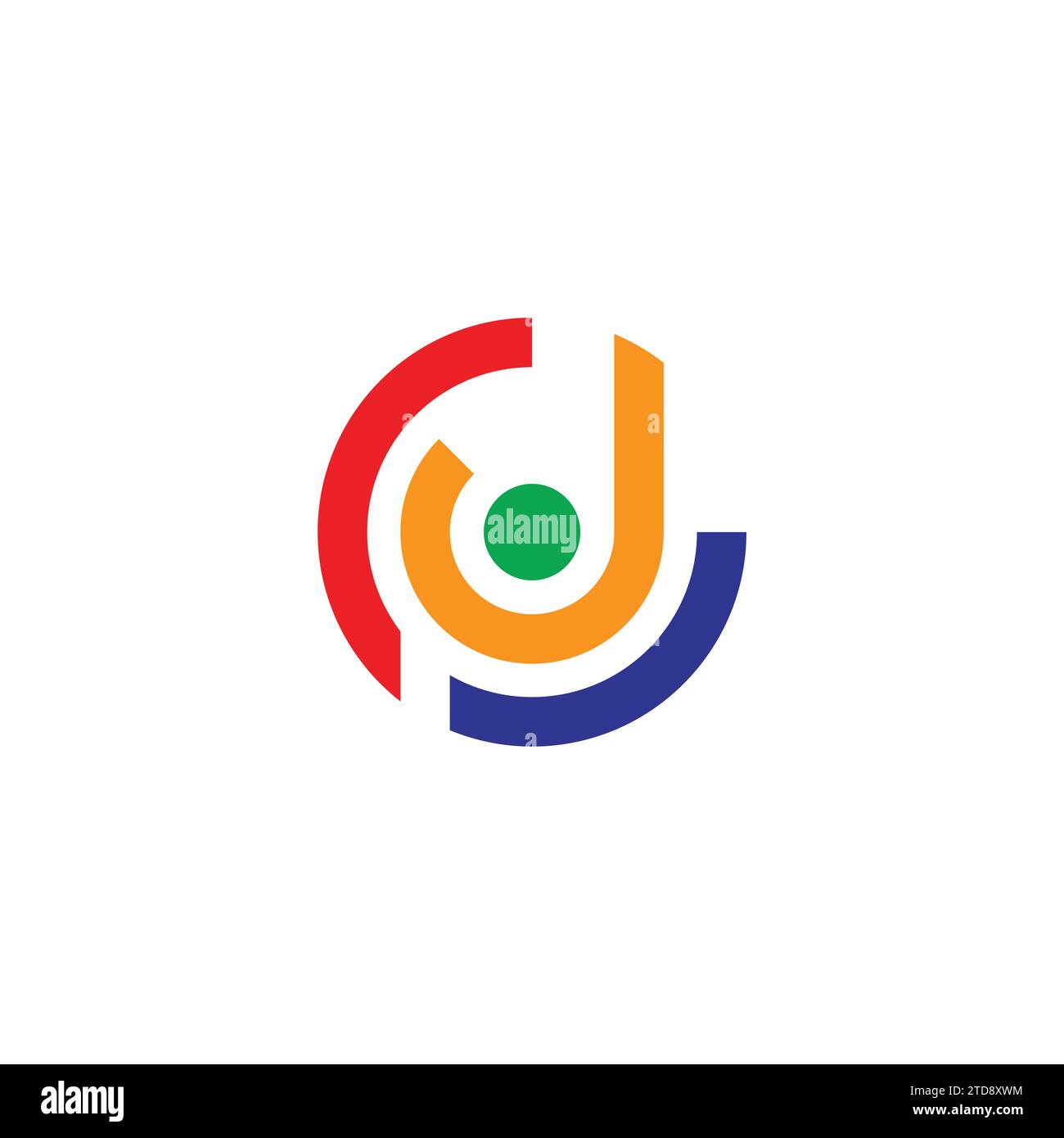 letter cj colorful motion logo vector Stock Vector Image & Art - Alamy