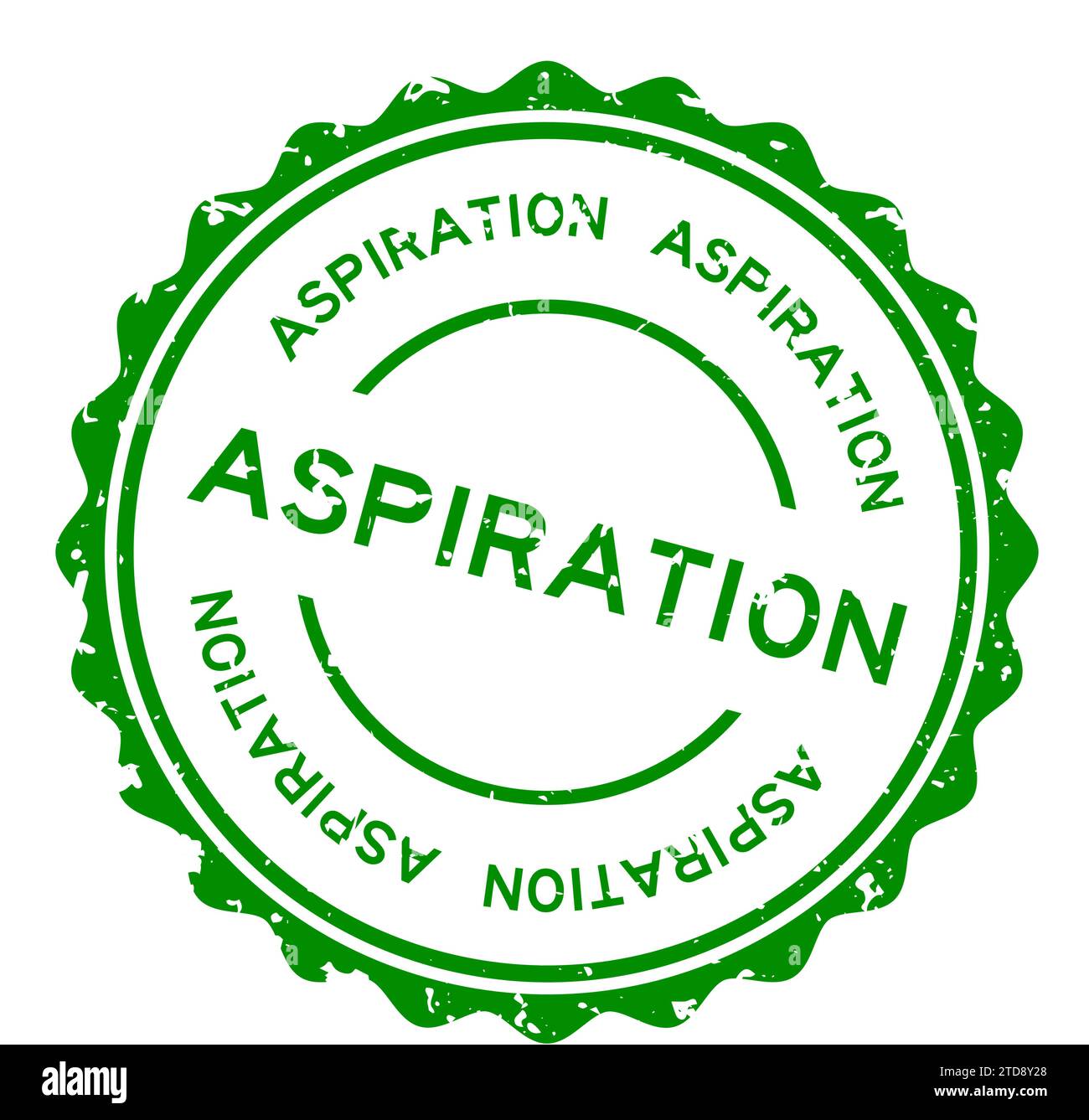 Grunge green aspiration word round rubber seal stamp on white background Stock Vector Image ...