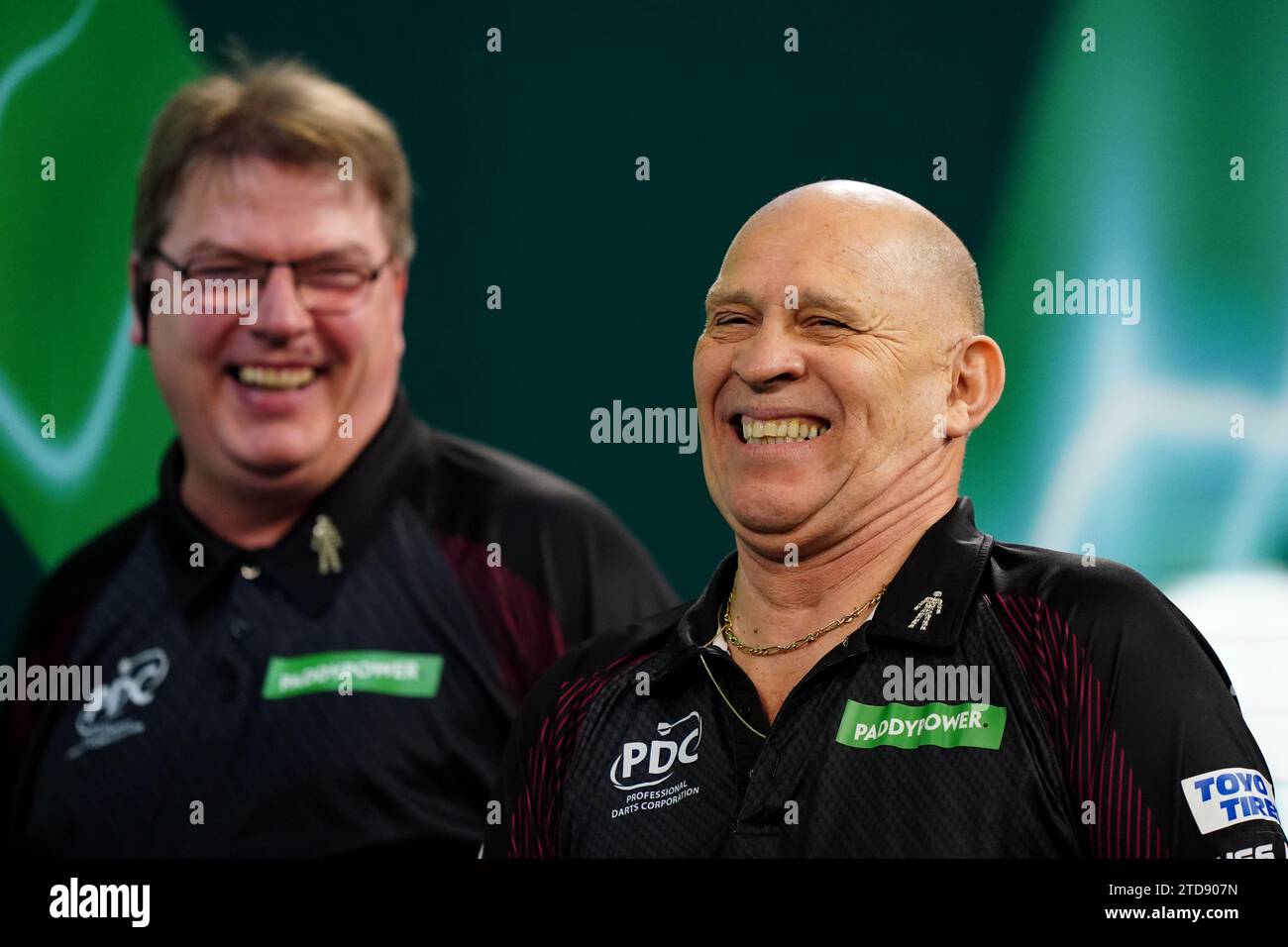 Referee Russ Bray can be seen on day three of the Paddy Power World ...