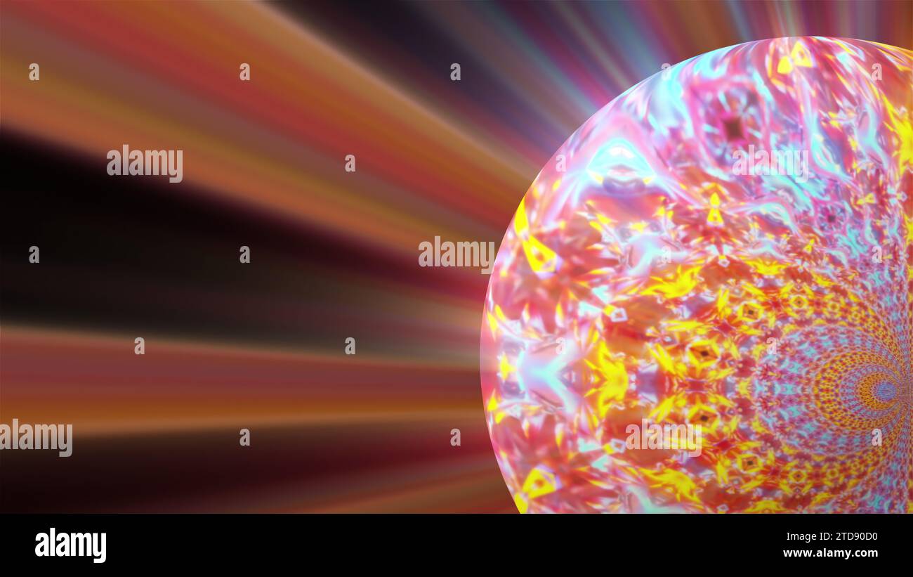 Abstract colorful sphere. Computer generated 3d render Stock Photo - Alamy