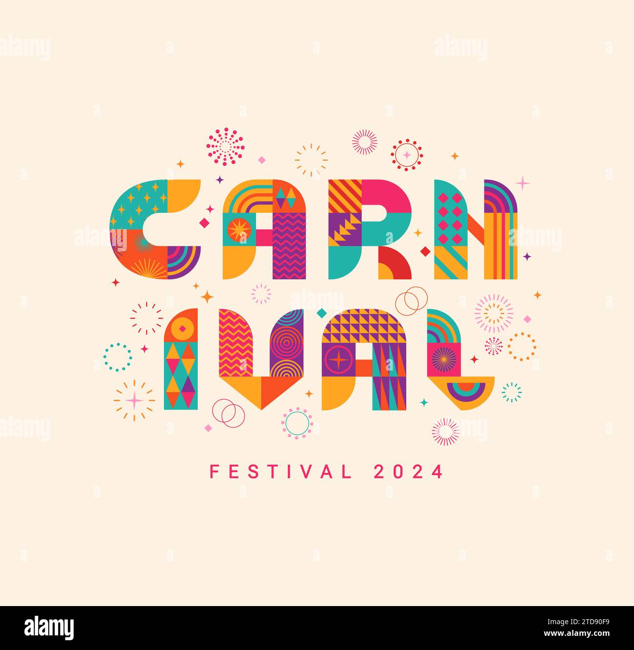 Carnival banner,flyer,invitation for festival 2024 Stock Vector Image ...