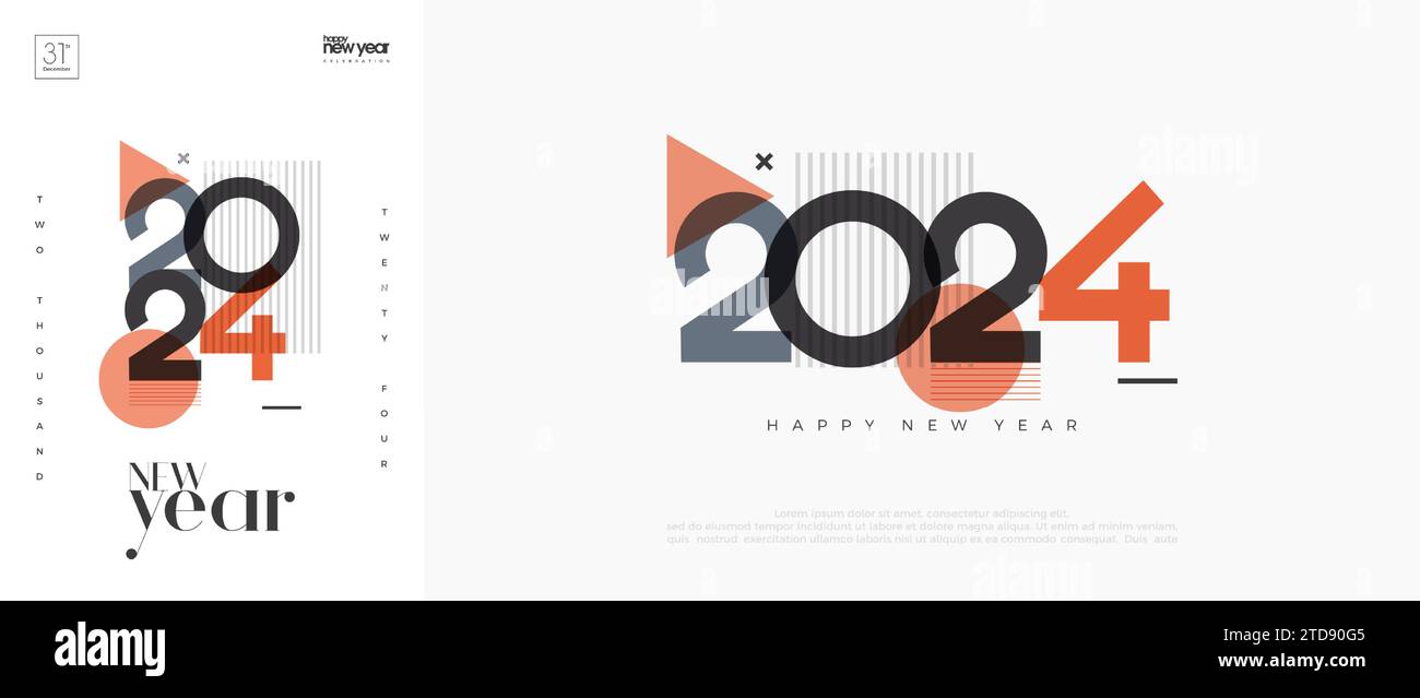 Happy new year wallpaper 2024 Cut Out Stock Images & Pictures - Alamy