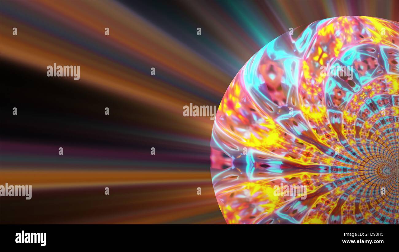 Abstract colorful sphere. Computer generated 3d render Stock Photo - Alamy