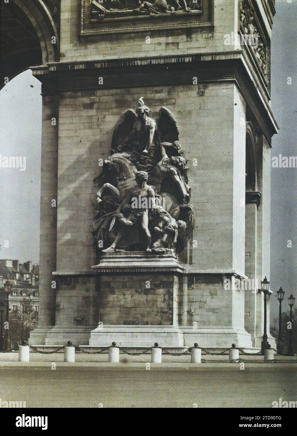 Paris (8th arrondissement), France Right bas-relief on the south side of the Arc de Triomphe ...
