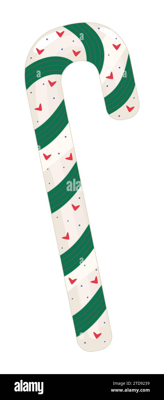 Candy cane green stripes Stock Vector Images - Alamy