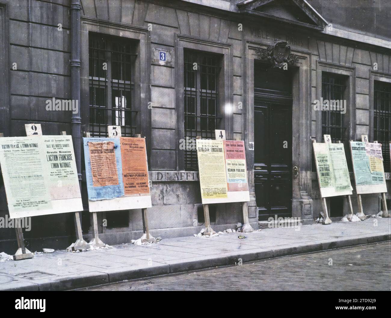 Paris, France Posters for the legislative elections of November 1919 ...