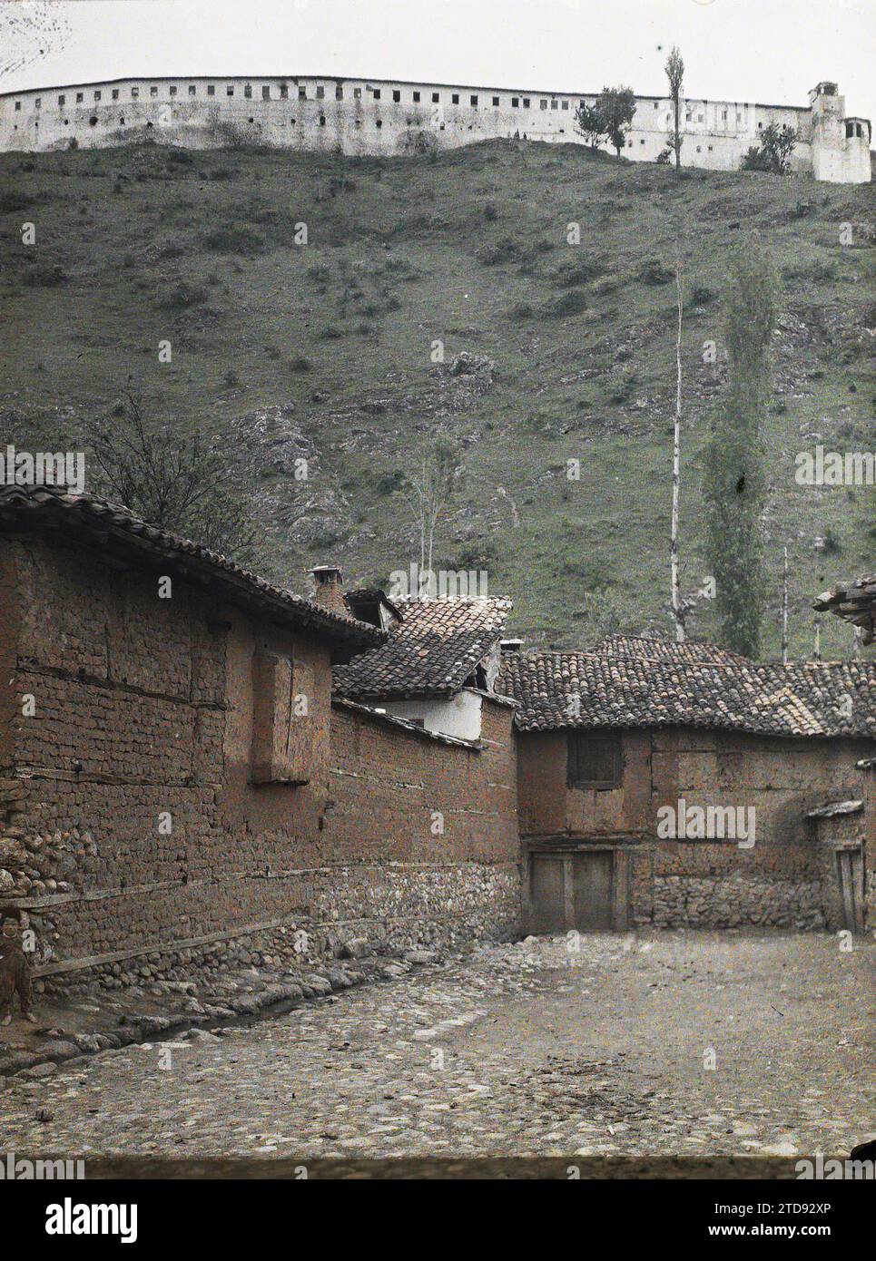 Prizren, Kosovo, Serbia Adobe house under the fortress, Habitat ...