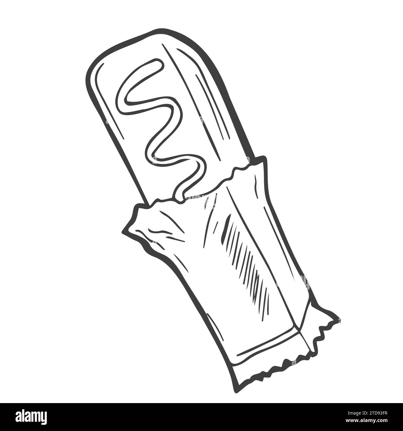 Hand drawn vector sketch of chocolate isolated Stock Vector Image & Art ...