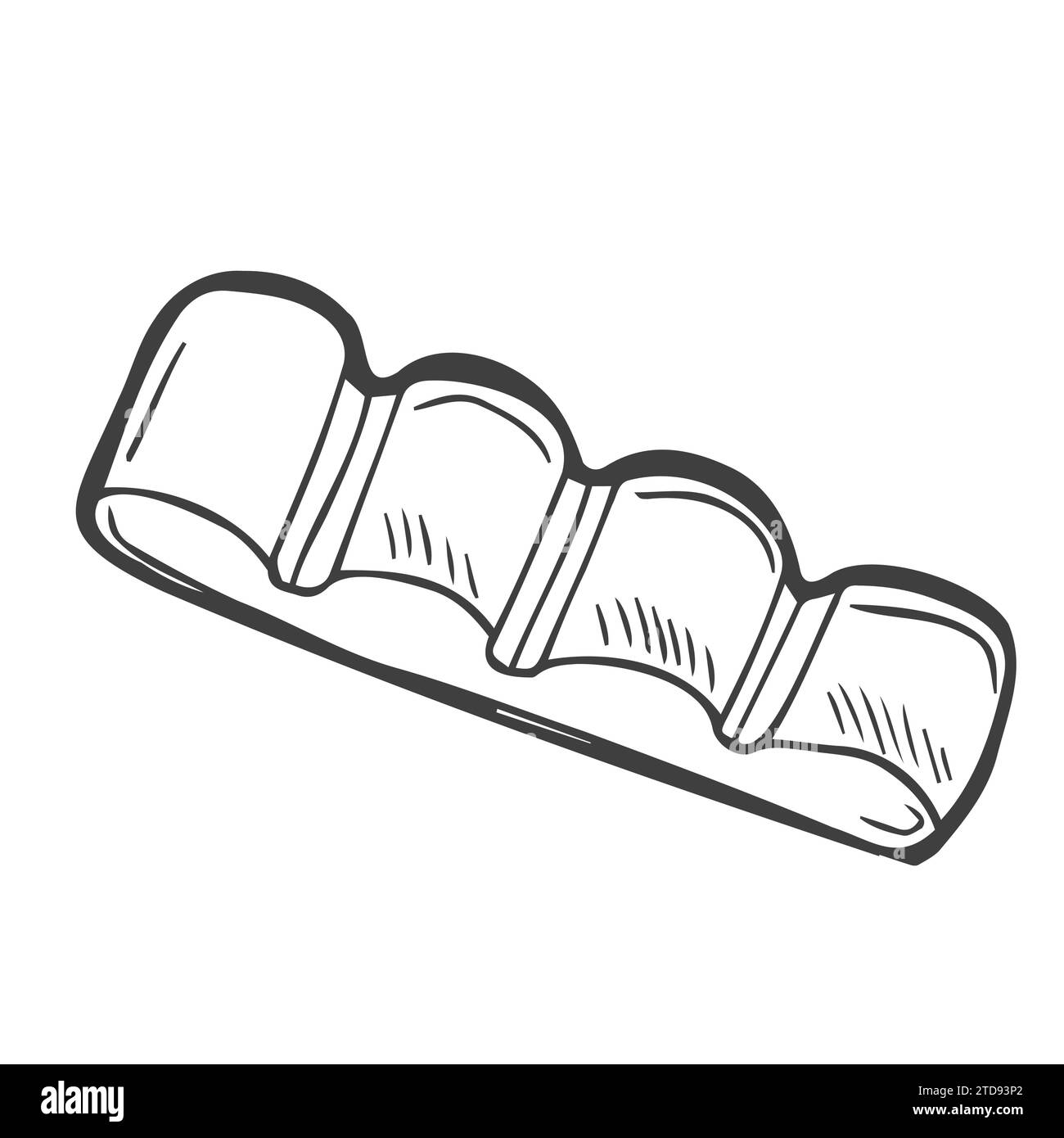 Chocolate line art illustration Stock Vector Image & Art - Alamy