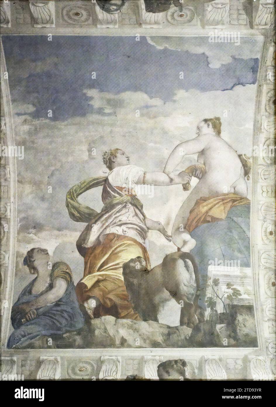 Maser, Italy Frescoes of Villa Barbaro, Animal, Habitat, Architecture ...