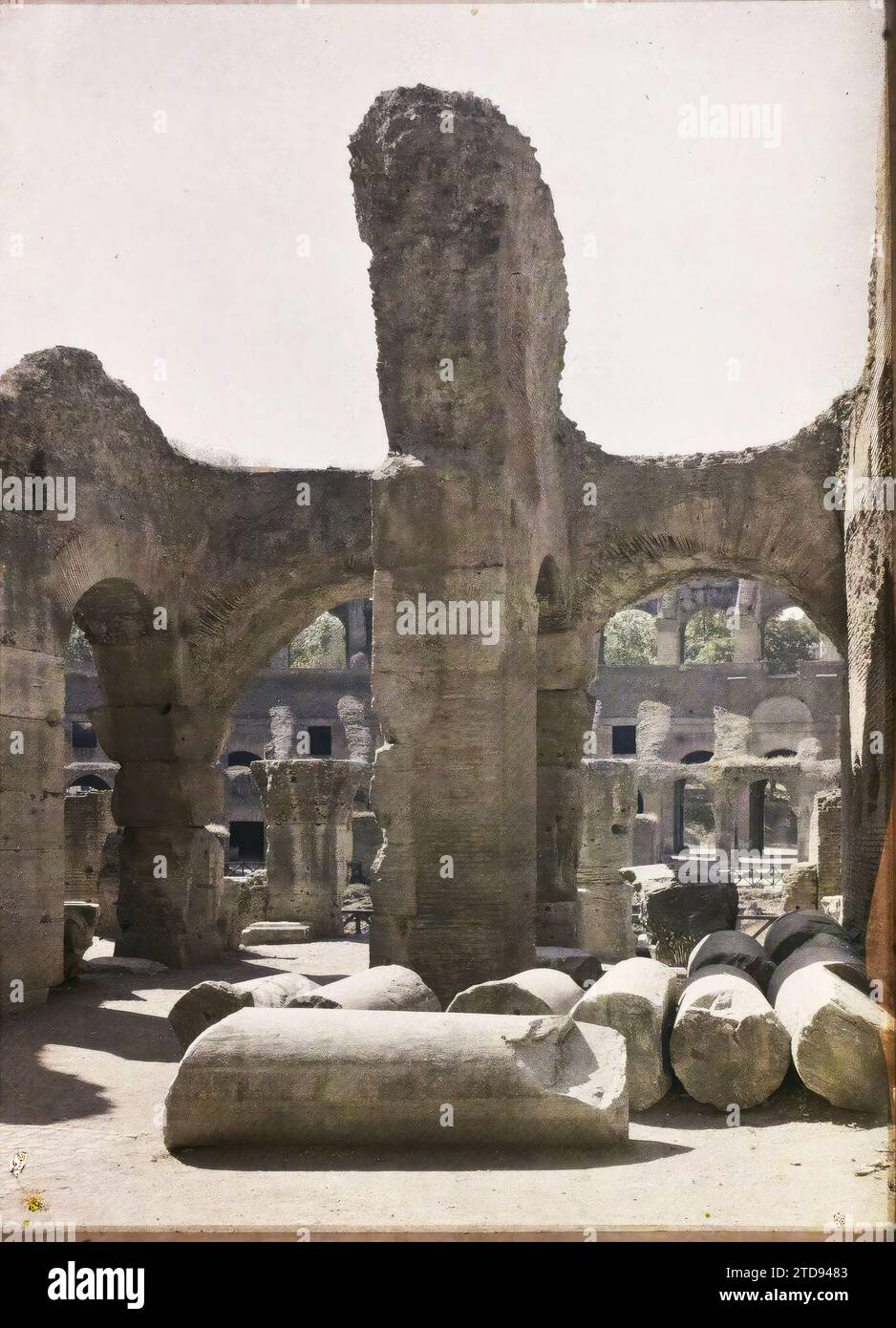 Rome, Italy Interior of the Colosseum, Habitat, Architecture, Art ...