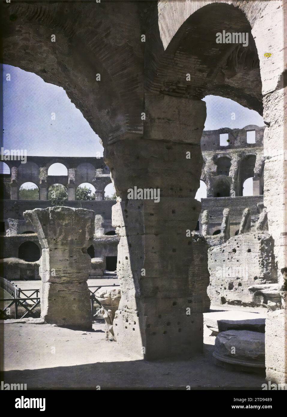 Rome, Italy Interior of the Colosseum, another view, Habitat ...
